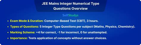 Jee Integer Numerical Type Questions Pdf Download Free