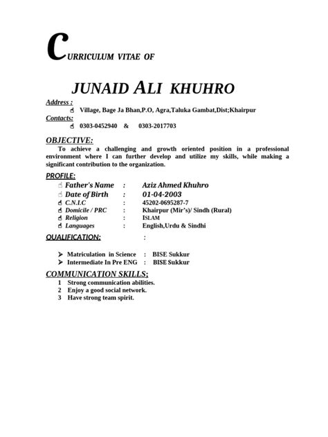 Junaid Ahmed Pdf