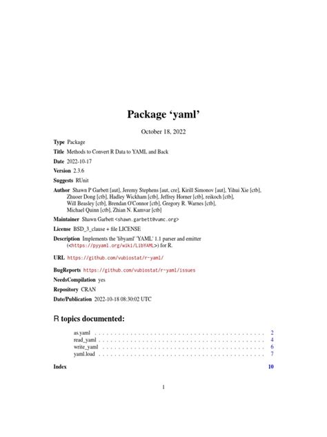 Paquete Yaml Pdf Parameter Computer Programming String