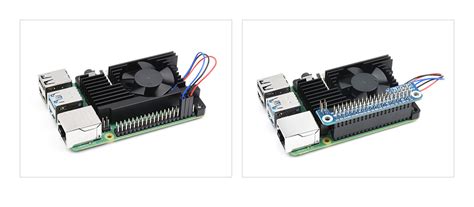 Dedicated All In One Aluminum Alloy Cooling Fan For Raspberry Pi 4b Pwm Speed Adjustment