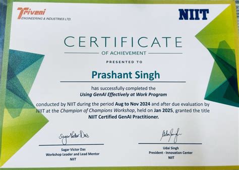 Generativeai Learninganddevelopment Ai Niit Professionalgrowth Triveniengineering
