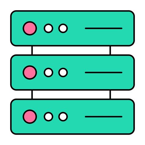 An Icon Design Of Data Server Rack 13018904 Vector Art At Vecteezy