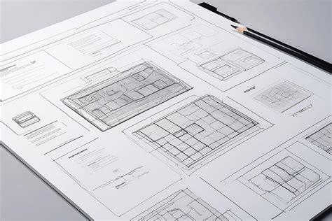 Premium Photo Ux Website Design Wireframe Sketch Prototype Framework Layout Future Design