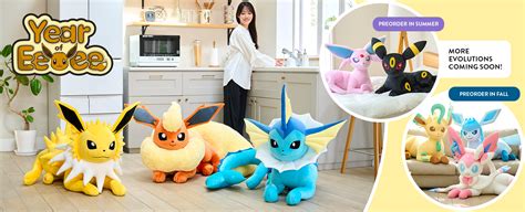 Pokémon Center Online Life Size Eeveelution Plushies Pocketmonstersnet