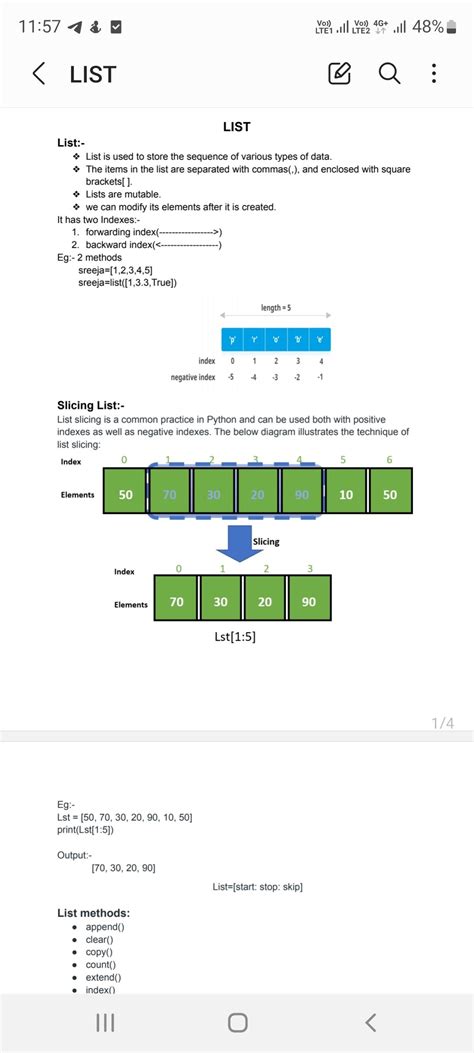 sreeja pasupuleti on linkedin task11 prepare documentation on list