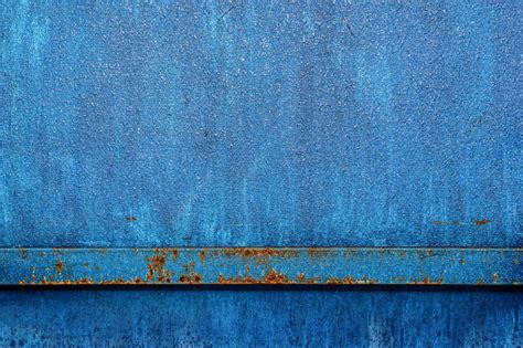 파란색 울타리 파란색 페인트 금속 판 질감과 배경 녹과 얼음의 반짝이와 추상적 인 배경 0명에 대한 스톡 사진 및 기타 이미지 0명 강철 거친 Istock