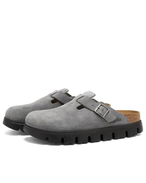 Birkenstock Boston Chunky Leve Clog In Gray Lyst