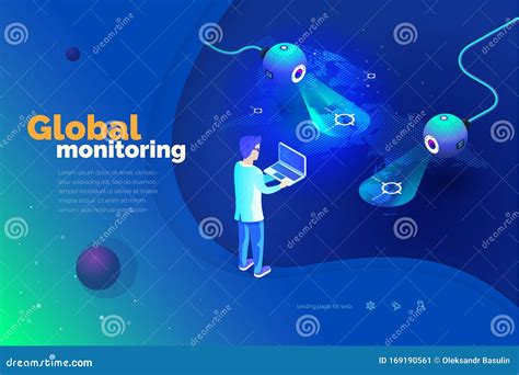 Global Monitoring System People At The Control Desk Interact With Global Monitoring Systems