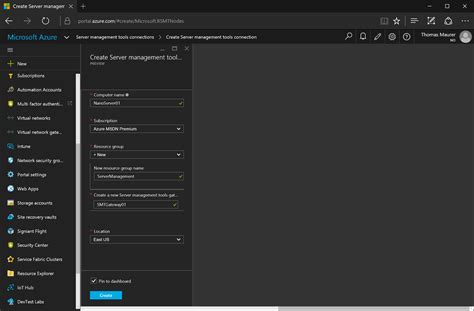 Manage Nano Server And Windows Server From Azure Using Remote Server