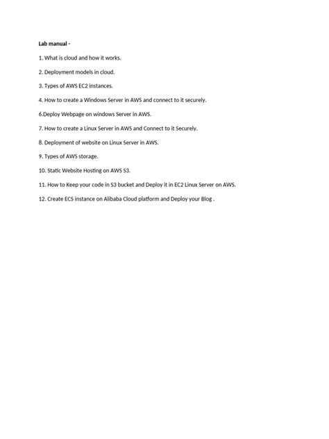 Lab Manual Cloud Computing Pdf