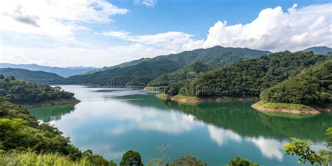 Shihmen Reservoir Lake In Taiwan Nature Landscape Beauty In Nature