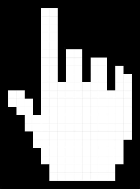 Download Pixelated Hand Cursor Icon Wallpapers Com