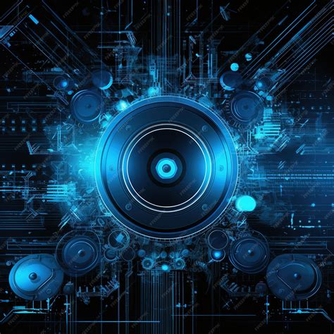 Premium Ai Image Abstract Hi Tech Squared Futuristic Template