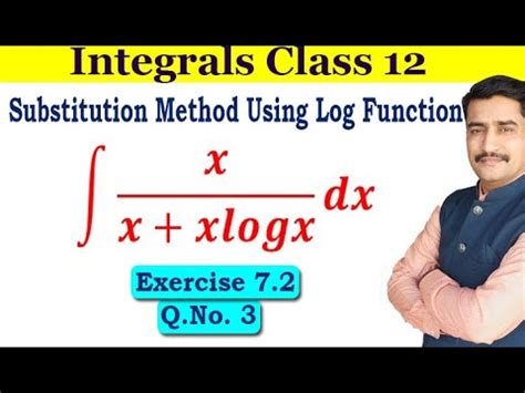 Substitution Method Using Log Function YouTube