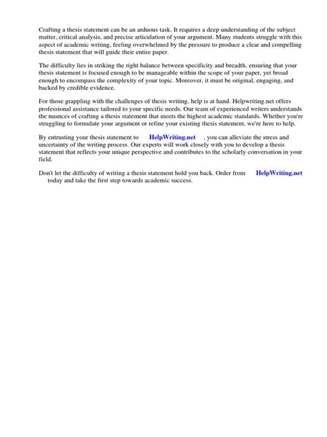 Creating A Thesis Statement Pdf Essays Thesis