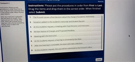 Solved Checkpoint Instructions Please Put The Procedures Chegg Com