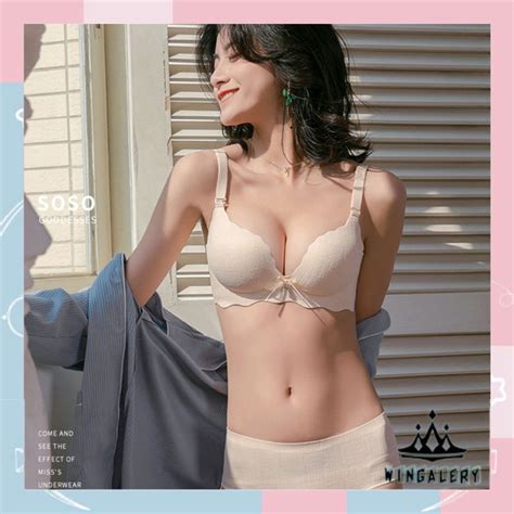 Jual Wingalery Bra Wanita Mulus One Piece Nyaman Pakaian Dalam Tanpa Kawat Shopee Indonesia