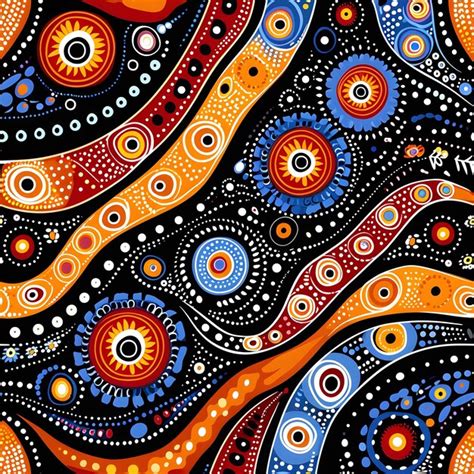 Premium Photo A Folklore Pattern By Aboriginal Australian Traditions