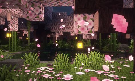 Minecraft Cherry Blossom Wallpaper