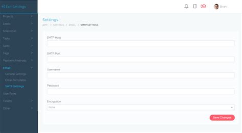 Email Settings Grow CRM A Self Hosted CRM Project Management Software