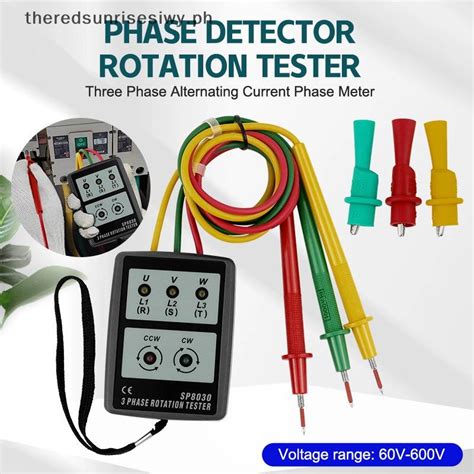 [tdw] 3 Phase Alternating Current Phase Meter Phase Detector Rotation Tester Phase Indicator