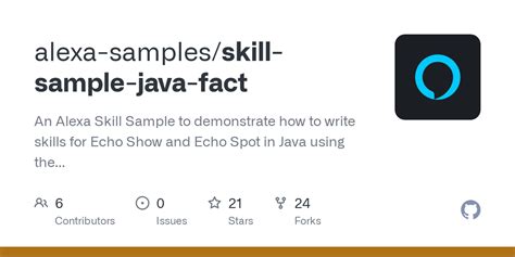GitHub Alexa Samples Skill Sample Java Fact An Alexa Skill Sample To