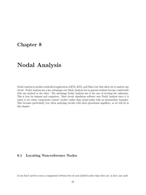Nodal Analysis Notes Pdf Electrical Network Network Analysis