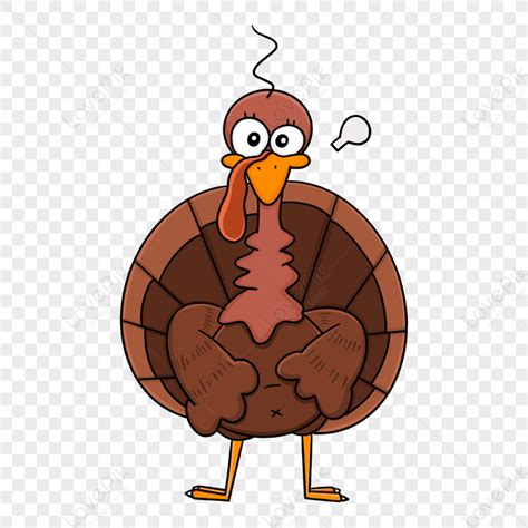 한숨 만화 일러스트 칠면조 클립 아트 추수 감사절갈색사절 Png 일러스트 무료 다운로드 Lovepik