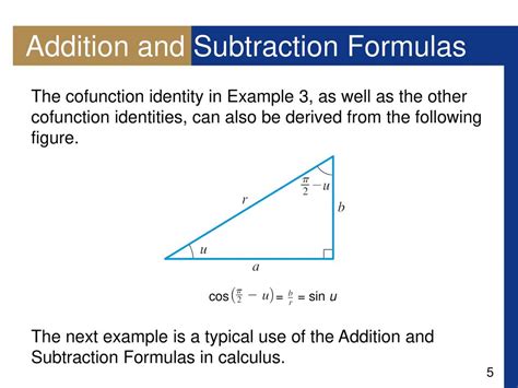 Addition Subtraction Formulas