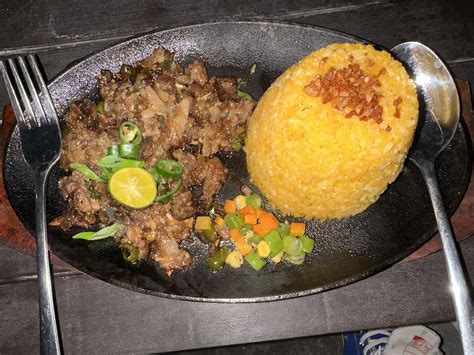 Sisig With Java Rice Rfilipinofood