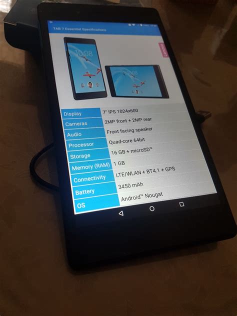 Lenovo Tab Essential Gb Gb Computers Tech Laptops Notebooks On Carousell