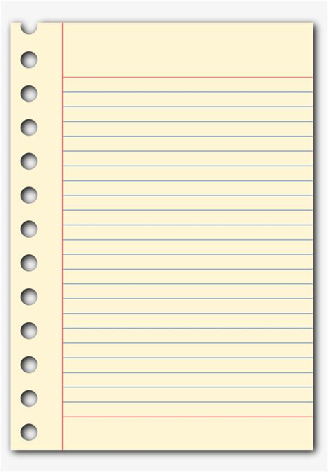 Png File In Notepad Notebook Clipart Transparent Background