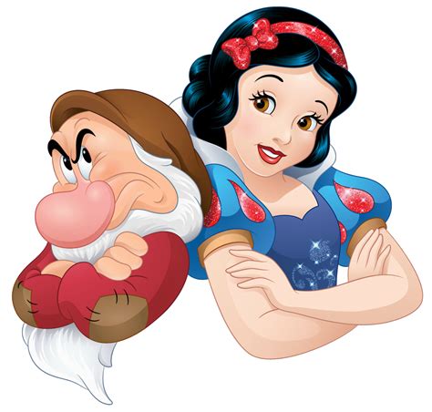 Nuevo Artworkpng En Hd De Snow White And Grumpy Disney Princess Disney Princess Drawings