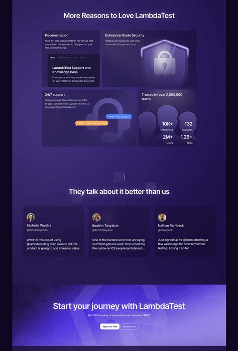 Lambdatest Saas Website Redesign UI UX Case Study Behance