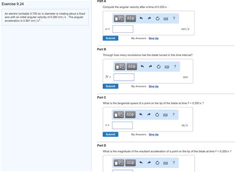 Solved An Electric Turntable 0 700 M In Diameter Is Rotating