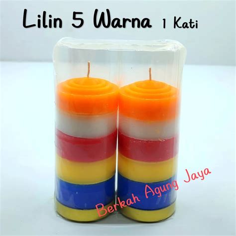 Jual Lilin Warna Kati Lilin Puja Sembahyang Shopee Indonesia