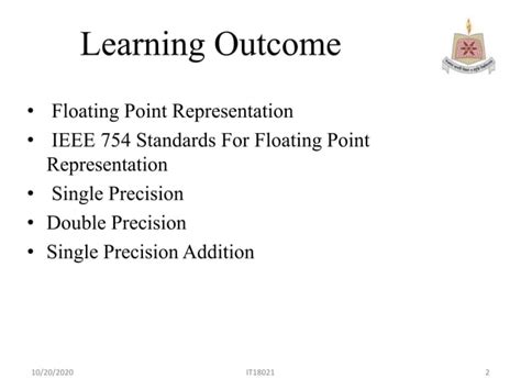 Ieee Floating Point Representation Pptx