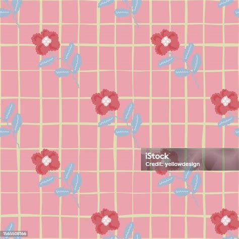 작은 꽃 원활한 패턴입니다 추상적인 꽃 장식 간단한 식물 배경입니다 꽃무늬에 대한 스톡 벡터 아트 및 기타 이미지 꽃무늬