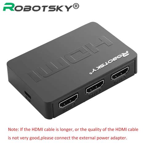 Aliexpress Com Buy HDMI Splitter 3 Ports HDMI Switch Hub 3 In 1 Out Audio Video Cable