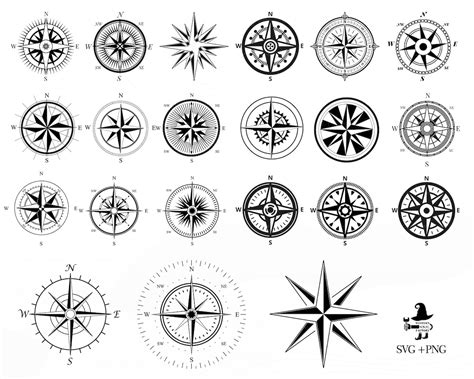 Compass Svg Nautical Compass Svg Compass Clipart Compass Tattoo