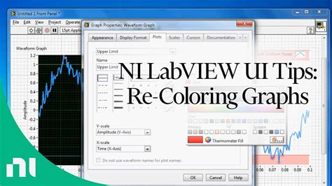 Ni Labview Ui Tips Re Coloring Graphs Youtube