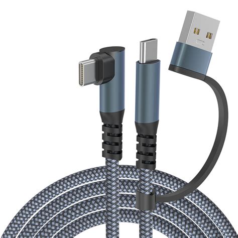 适用苹果安卓手机iphone快充线弯头充电线二合一usb Type C数据线 阿里巴巴