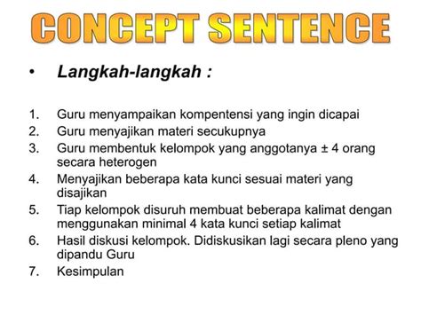 Concept Sentence Pptx