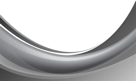 Abstract Grey Glossy Curve Overlap On White Blank Space Design Modern Futuristic Background