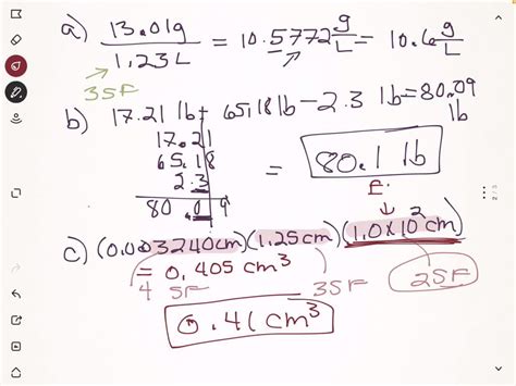 ⏩solved perform the indicated calculations write your answers with