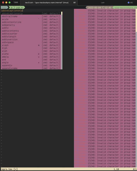 Bug Error E5248 Invalid Character In Group Name With Completions · Issue 453 · Folkenoice