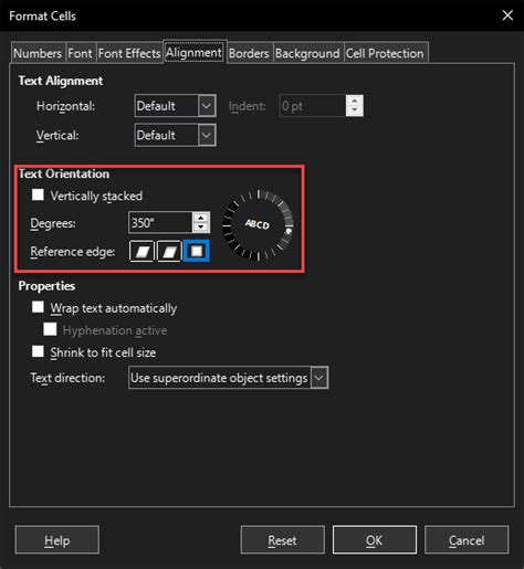 Calc Direct Cell Alignment OOO Development Tools 0 50 0 Documentation