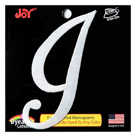 Monogram Script 5 Inch White I Joysa