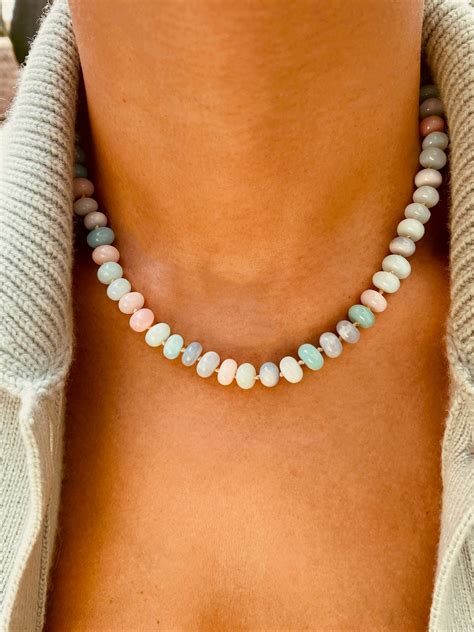 Candy Pastel Opal Necklace Bon Bon Jewellery Club