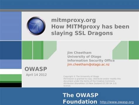 How Mitm Proxy Has Been Slaying Ssl Dragons Owasp